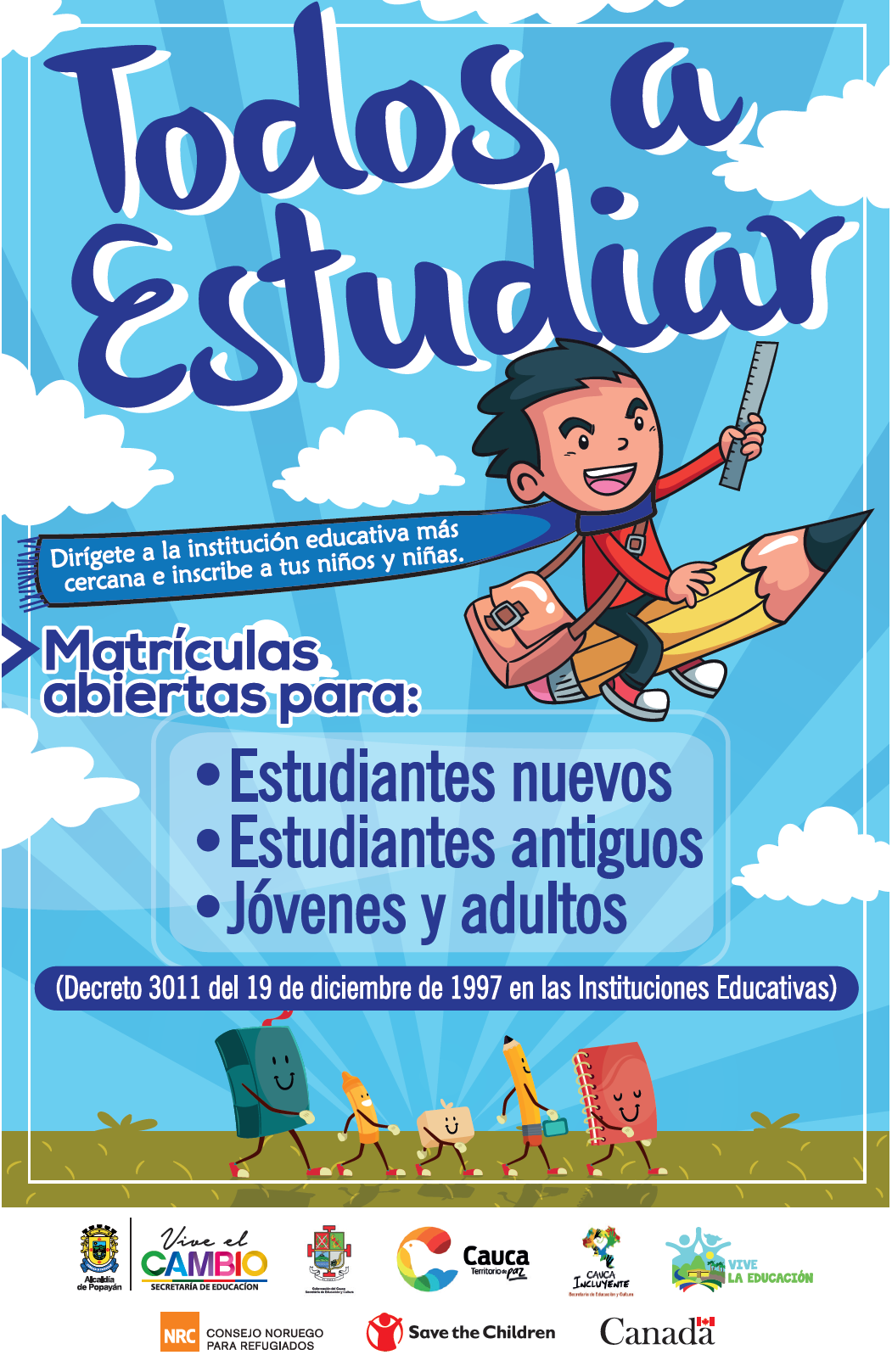 ¡ LA EDUCACIÓN ES GRATUITA! – MATRÍCULAS ABIERTAS – Secretaría de ...